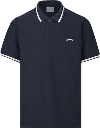 Slazenger Hommes Tipped Chemise polo,Bleu Marine,3XL