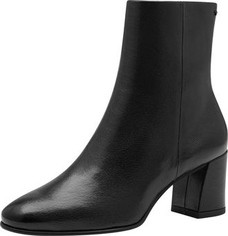 Tamaris Damen Absatzstiefelette Blockabsatz Vegan; BLACK, EU 38