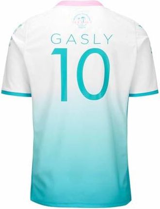 Kappa Maillot Kombat Gasly BWT Alpine F1 Team Miami Edition Officiel Formule 1 Blanc Bleu - 3XL