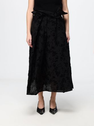 Ter Et Bantine Ter et Bantine High-Waist Cady-Midirock in A-Linie