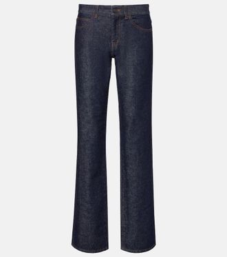 The Row Mid-Rise Straight Jeans Carlyl