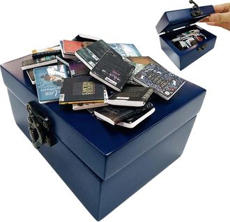 Generic Miniatur B&uuml;cherregal - Schreibtischdekoration F&uuml;r Buchliebhaber, Miniatur B&uuml;cherregal | Exquisite Dekorative Box F&uuml;r Buchliebhaber F&uuml;r Familien Und Fr