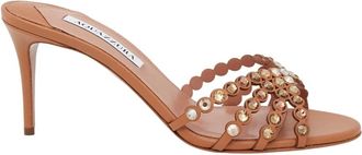Aquazzura Femme, Chaussures, Brun, Taille: 39 1/2 EU Tequila Sandal 75
