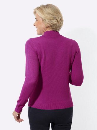 Witt Strickpullover Stehkragen-Pullover Langarm Mustermix gestrickt
