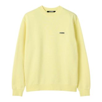 Jacquemus SweaT-shirt en gros-grain - unisex - Sweatshirts et sweats &agrave; capuche - Jaune - Taille: S