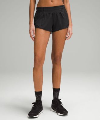 lululemon Short Hotty Hot doubl&eacute; taille basse pour Femmes - 6 cm - Taille 12