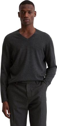 Marc O'Polo V-Ausschnitt-Pullover aus weicher Merinowolle