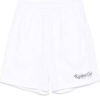 Sporty & Rich 94 Racquet Club Joggingshorts - Wei&szlig;