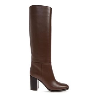 Gianvito Rossi Lederstiefeletten mit Absatz Santiago - - Shoes - Damen - Braun - 41 EU