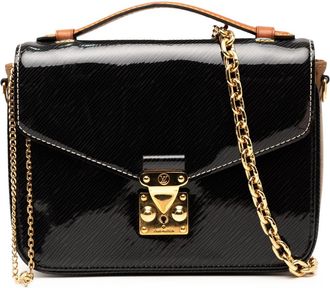 Louis Vuitton Hobo Bags - Shiny Epi Leather and Monogram Reverse Mini Pochet - Gr. unisize - in Schwarz - für Damen