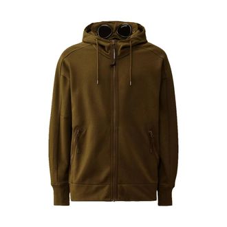 C.P. Company C.p. Company, Homme, Sweatshirts et sweats &agrave; capuche, Vert, Taille: XL Zip Through Goggle Hoody