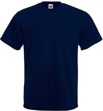 Fruit Of The Loom 61-044 - T-Shirt - Homme - Bleu (Bleu marine intense) - Taille: S