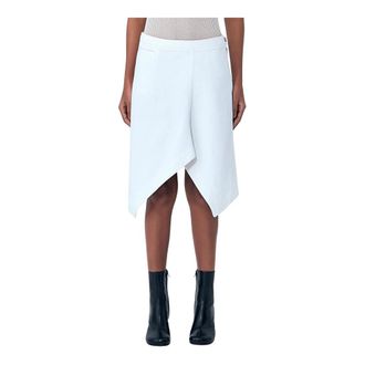 Christophe Lemaire Asymmetrischer Jeansrock - - Skirts - Damen - Wei&szlig; - S