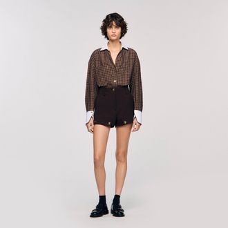 Sandro Zweifarbiges Karohemd