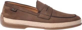 Baldinini Homme, Chaussures, Beige, Taille: 42 1/2 EU Mocassin en nubuck