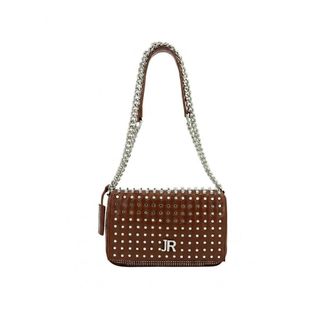 John Richmond Umh&auml;ngetasche mit Nieten - - Bags - Damen - Braun - ONE SIZE