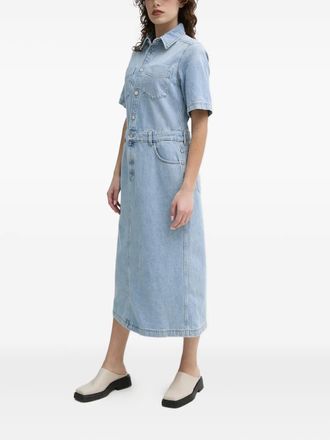 Marc O'Polo robe-chemise en coton - Bleu