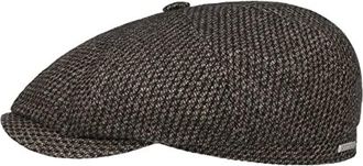 Stetson Casquette Hatteras Milbridge Wool Homme - Made in The EU Laine Type Gavroche avec Visiere, Doublure Hiver Automne-Hiver - L (58-59 cm) Beige