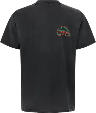 Willy Chavarria Vintage Graphic Print T-Shirt - Black