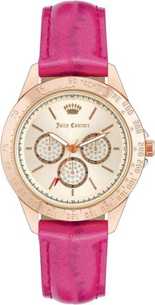 Juicy Couture Femme, Accessoires, Multicolore, Taille: ONE Size Montre Analogique en Quartz Rose Polipriel