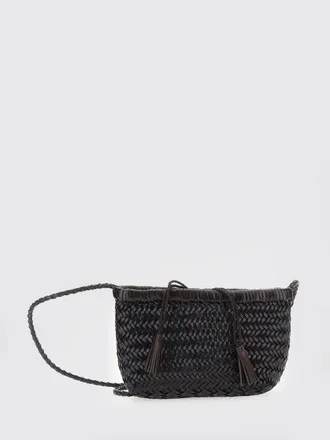 Dragon Diffusion Mini sac bandouli&egrave;re Minsu en cuir tress&eacute; &agrave; nouer