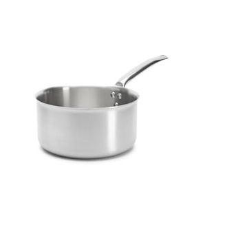 De Buyer De Buyer - Casserole en inox 3 couches ALCHIMY - 24 cm - Fabriquée en France, Sans PFAS, Maîtrise de la Cuisson, Inox 18/10, Tous Feux + Four, Finitio