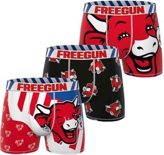 Freegun Boxer Homme Coton La Vache Qui rit (XXL, Pack de 3 LVQ3)