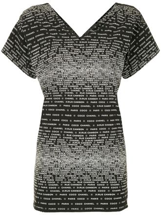 Chanel t-shirt à logo - Noir