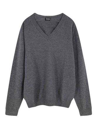 Ermenegildo Zegna Pull Col Rond - Gris