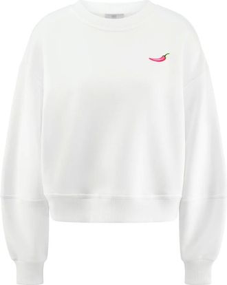 Riani Femme, Sweatshirts et sweats &agrave; capuche, Blanc, Taille: 40 FR SweaT-shirt en jersey avec imprim&eacute;