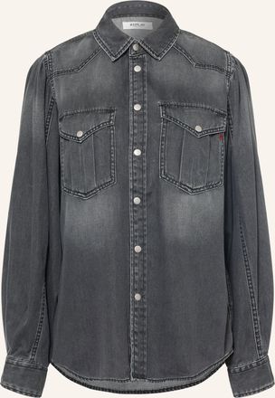 Replay Jeansbluse grau