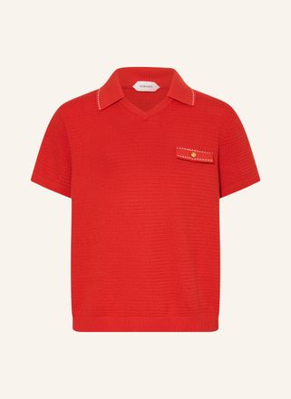 Versace Strick-Poloshirt rot