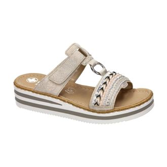 Rieker V02M6-60 Keilsandalen - - Shoes - Damen - Beige - 43 EU