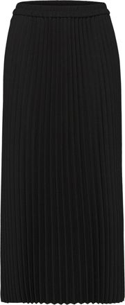 Selected Damen Slfalexis Mw Midi Skirt Noos Rock, Black, 34 EU