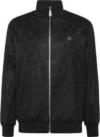 Philipp Plein Jacke mit Monogramm - Schwarz