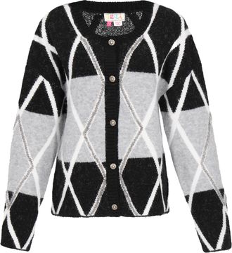Izia Strickjacke Frauen schwarz/grau