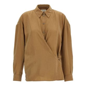 Christophe Lemaire Twisted Shirt - - Blouses & Shirts - Damen - Beige - S