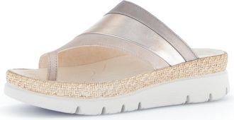 Gabor Damen Pantoletten, Frauen Slipper,Best Fitting,Sandalen,Freizeitschuhe,Schlupfschuhe,schluepfschuhe,Slides,Mules,Oak Kombi,40 EU / 6.5 UK