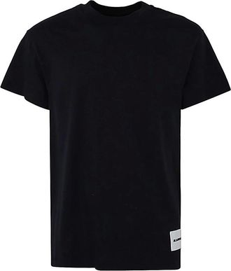 Jil Sander Homme, Tops, Bleu, Taille: S Cotton Jersey T-Shirt