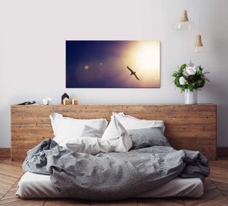 Paul Sinus Art Himmel Wandbild in verschiedenen Größen Wähle Deine Größe 60x120cm