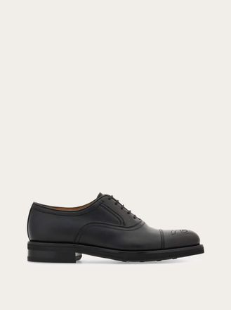 Ferragamo Herren Oxford-Schuh mit-Broguing Schwarz Gr&ouml;&szlig;e 39.5
