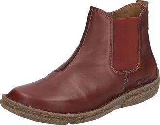 Josef Seibel Damen Chelsea Boots Neele 68,Weite G (Normal),Wechselfu&szlig;bett,uebergangsstiefel,Schlupfstiefel,flach,Hibiscus,42 EU