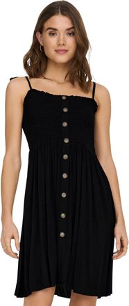 Only Damen ONLANNIKA S/L Smock Dress WVN NOOS 15193884, Black, 34