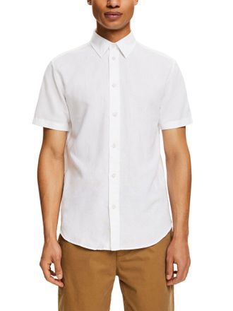 Esprit Herren 994ee2f303 Hemd, 100/White, XL