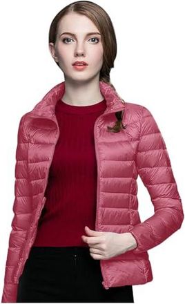 Generic Veste L&eacute;g&egrave;re Femme Doudoune Matelass&eacute;e &agrave; Zip Hiver Polaire Manteau Doublure Chaud Veste Mi-longue Chic et Elegant Outercoat Zipp&eacute; Epaiss&eacute; Parka Coupe-