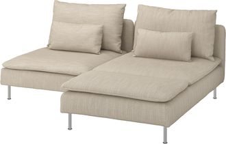IKEA SÖDERHAMN 2er-Sofa mit Récamiere