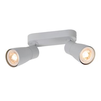 SLV PURI 2.0 Dome, Wand- und Deckenaufbauleuchte, long, 2 x max. 6 W GU10, grau