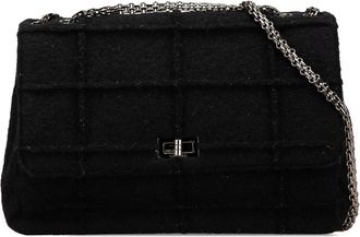 Chanel Hobo Bags - Jumbo Reissue 2.55 Choco Bar Wool Felt Identificat - Gr. unisize - in Schwarz - für Damen