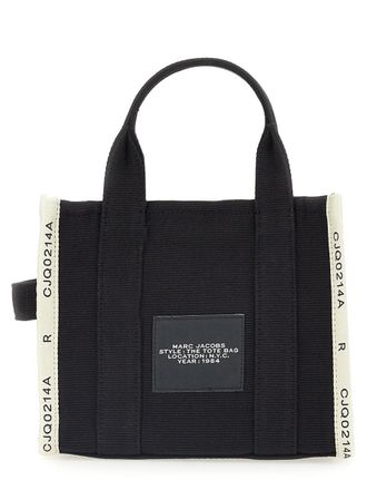 Marc Jacobs Womens Handbag The Tote Black Cotton + Polyester Handbags Hand Bags
