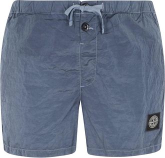 Stone Island Homme, Maillots de bain, Bleu, Taille: M Nylon Metal Swim Shorts